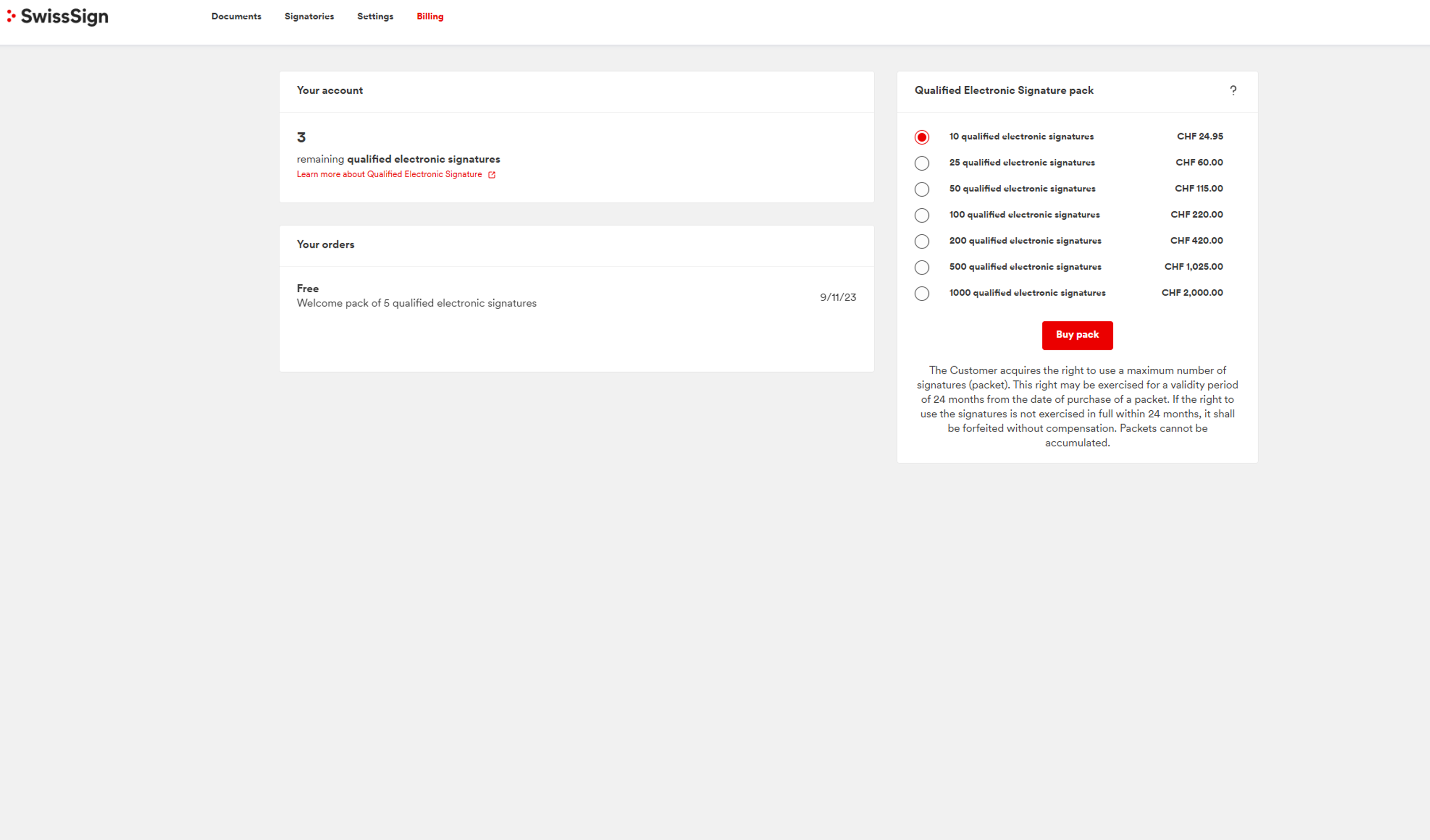 Digital signatures: Web service step by step | SwissSign